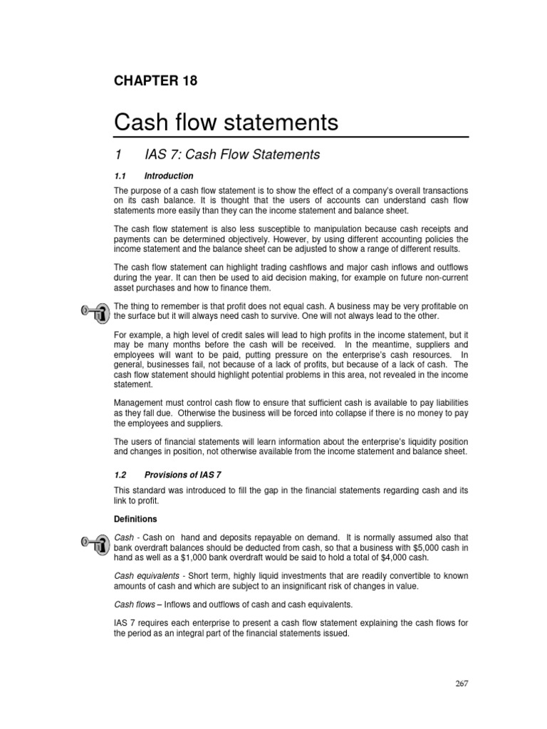 Chapter 18 Cash Flow Statements | Download Free PDF | Cash Flow ...