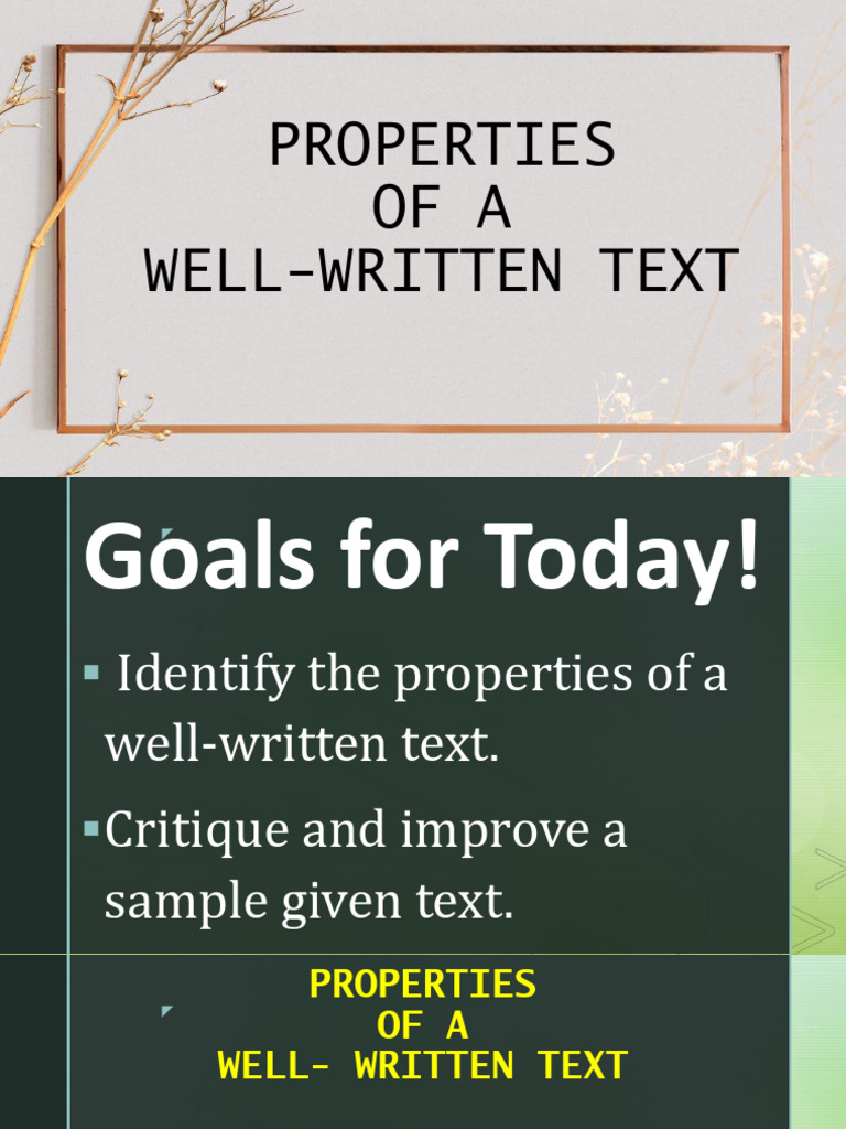 Prop. of Well Written Text | PDF | Laughter | Punctuation