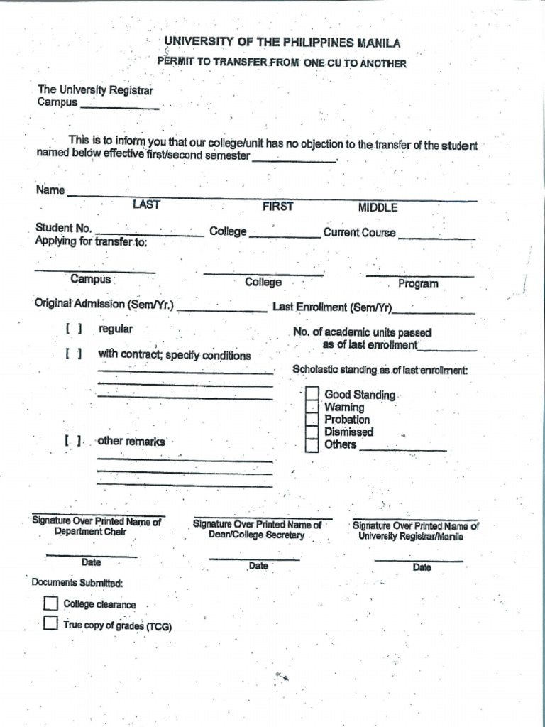 Permit To Transfer | PDF