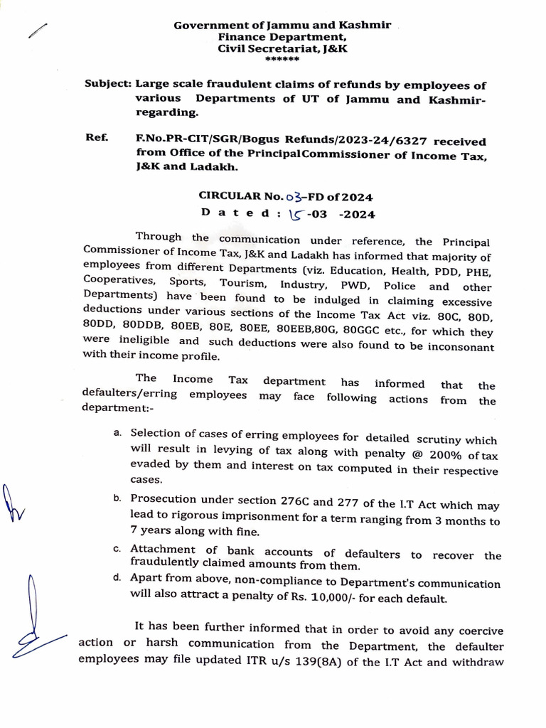 Circular 3 of 2024 | PDF | Government | Money