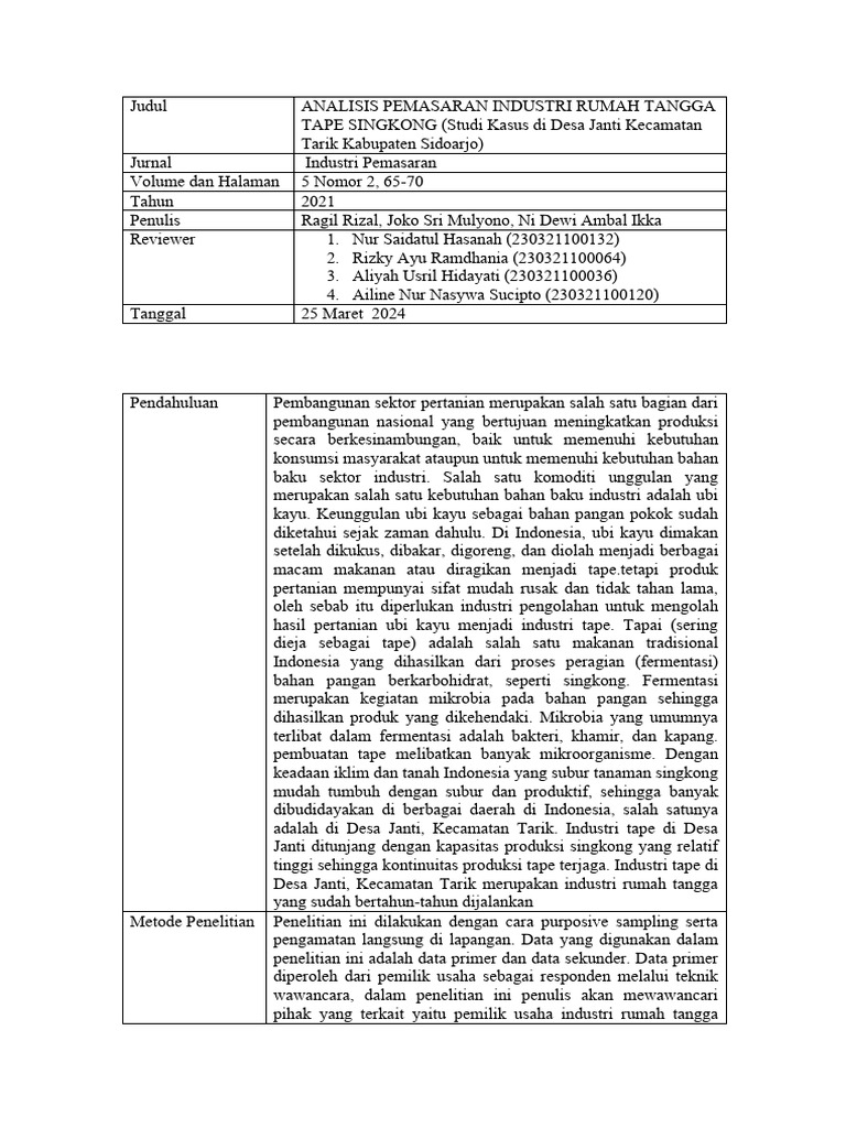 Review Jurnal APNP - Kel 8 | PDF | Teknologi & Rekayasa