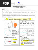 Ejercicios de Perímetro de Circunferencia | PDF