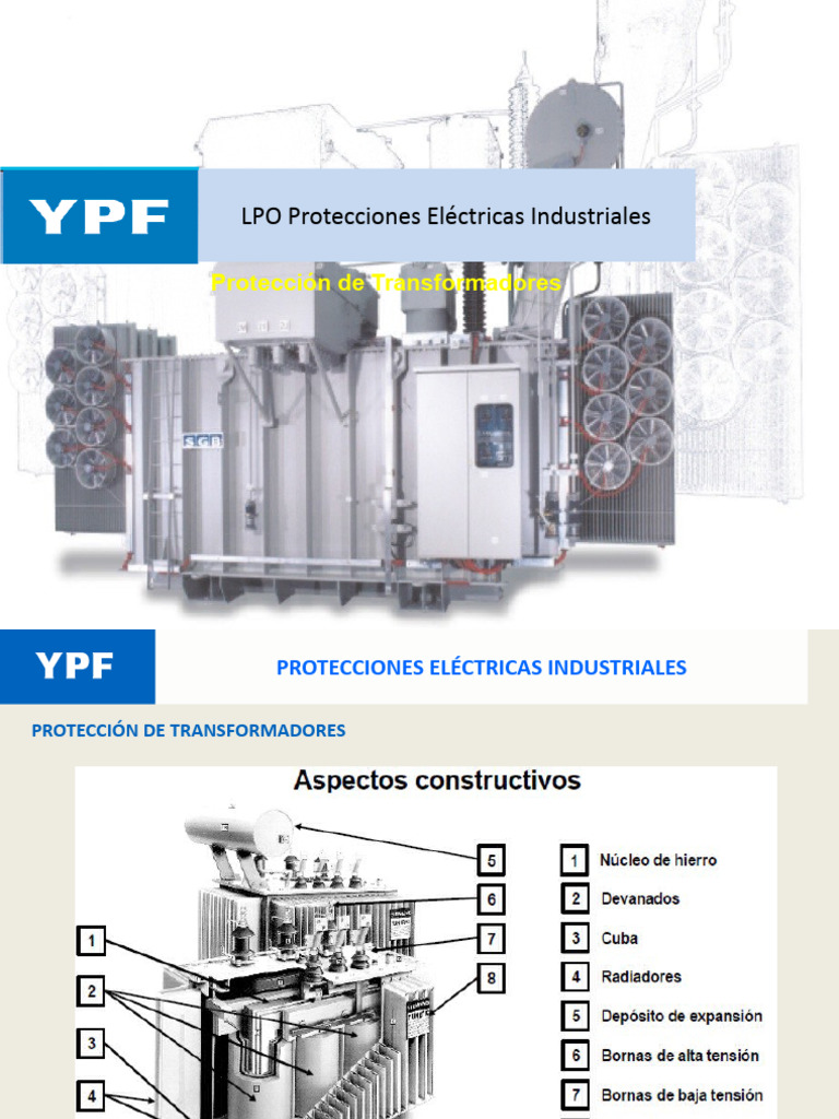 LPO Sistemas de Protecciones 4 (PTransf. PBarra) | PDF | Transformador | Relé