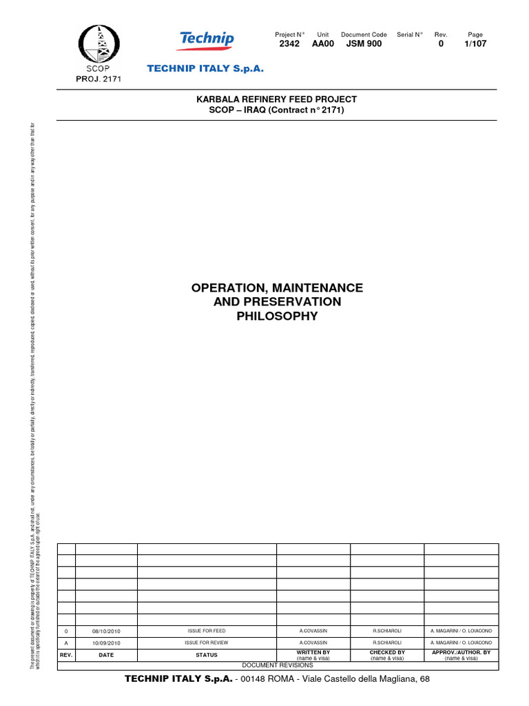 2342-Aa00-Jsm-900 - 0 - Operation, Maintenance and Preservation ...