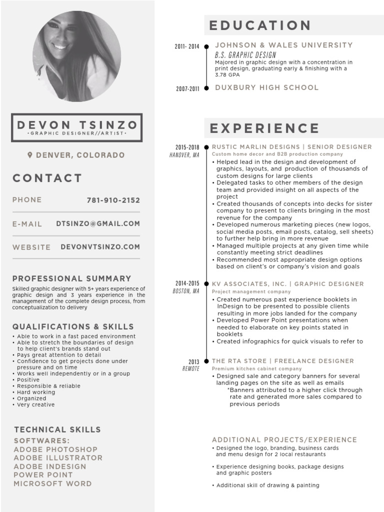 Resume New | PDF | Communication Design | Design