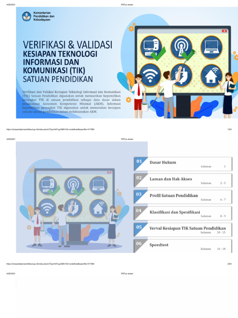 Verval TIK Satuan Pendidikan - PDF - Simpandata | PDF