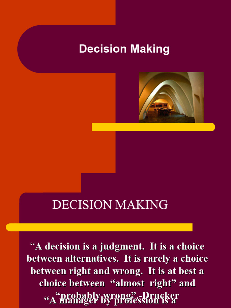 Decision Making | PDF | Decision Making | Rationality