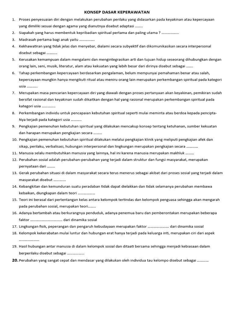 Latihan Soal KDK | PDF