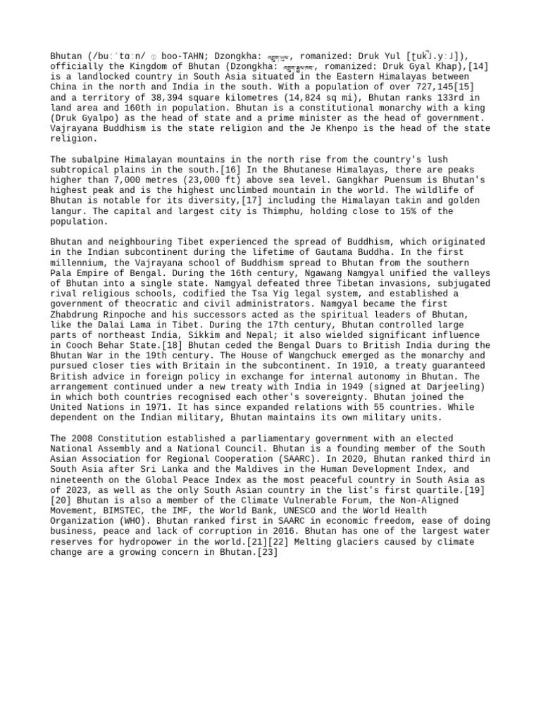 Bhutan Download Free Pdf Bhutan South Asia