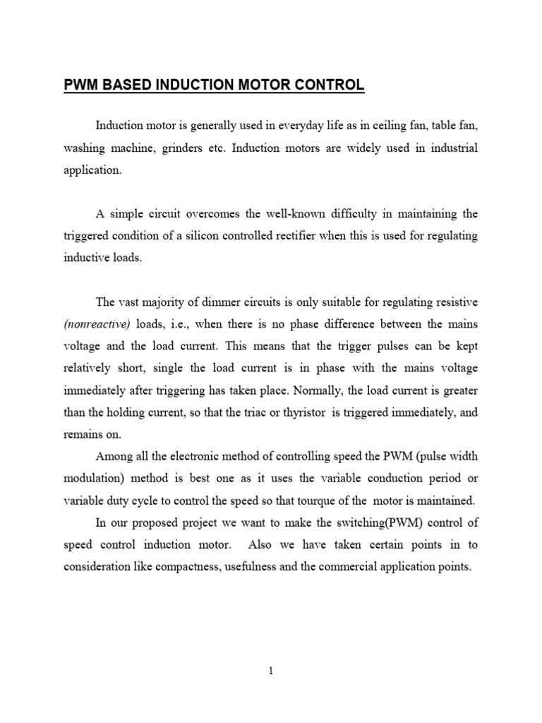 Pwm Based Induction Motor Control 1 Pdf Rectifier Soldering