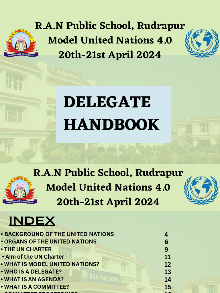 DELEGATE HANDBOOK. Rmun PDF - 20240415 - 190100 - 0000 | PDF | United ...