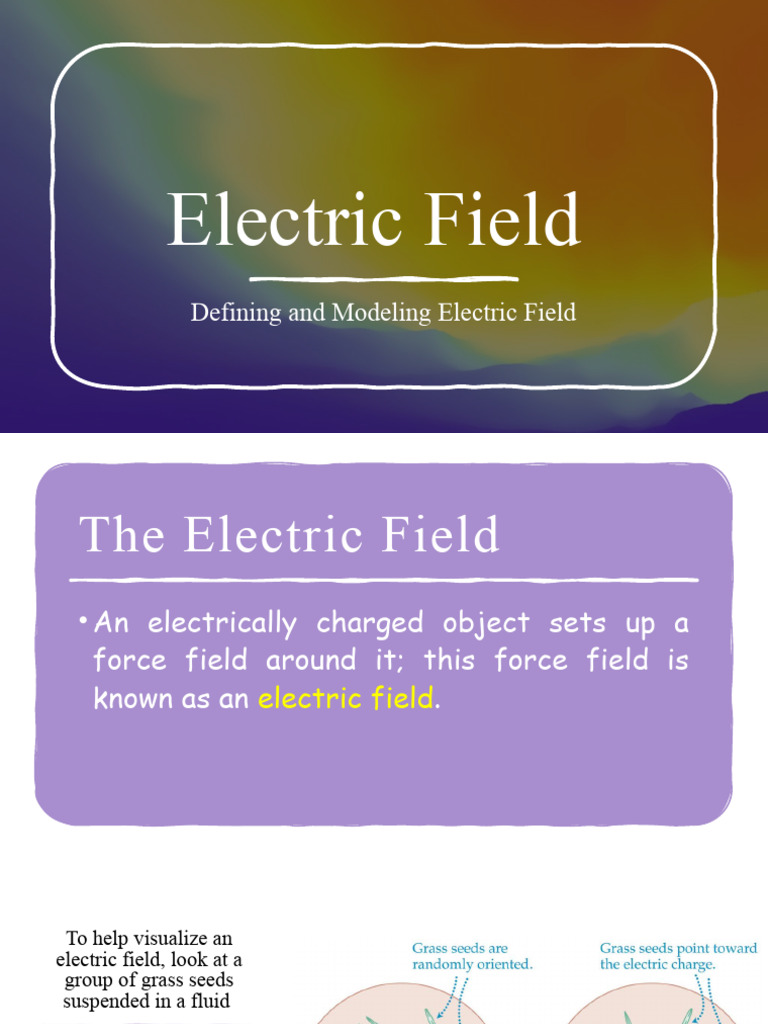 Electric Field | PDF | Electric Field | Force