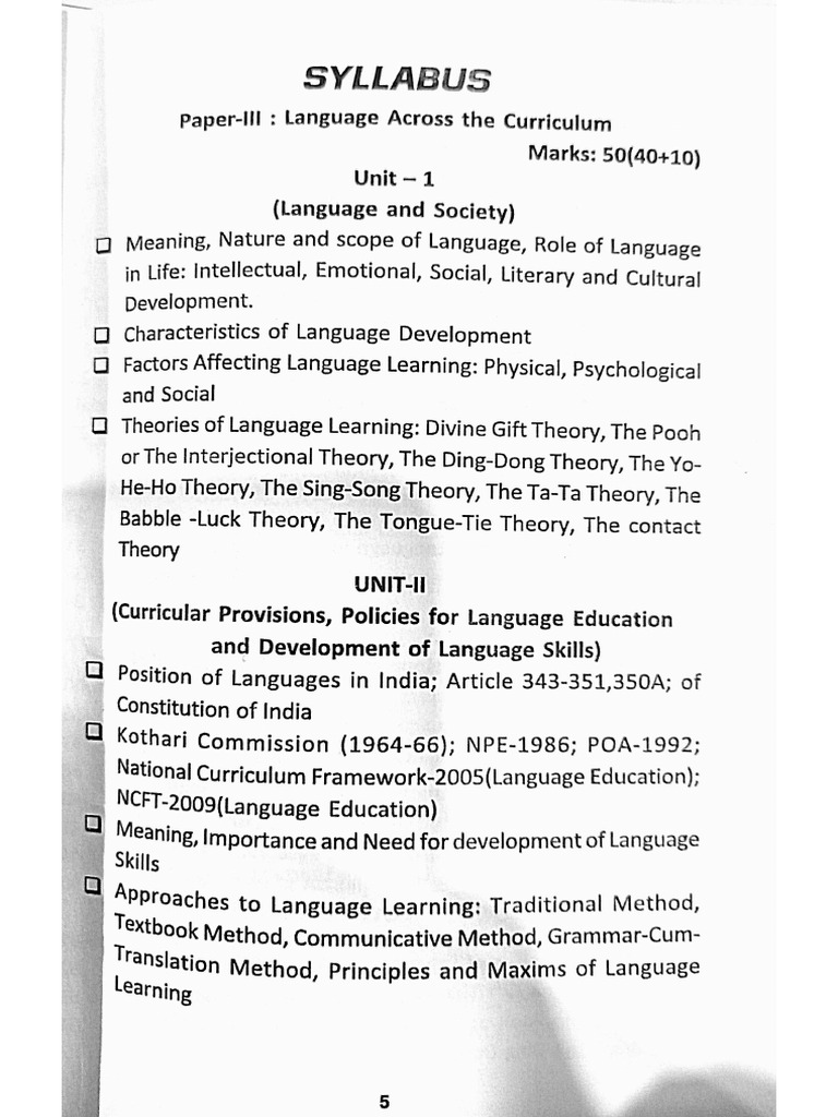 Language Unit 1 | PDF