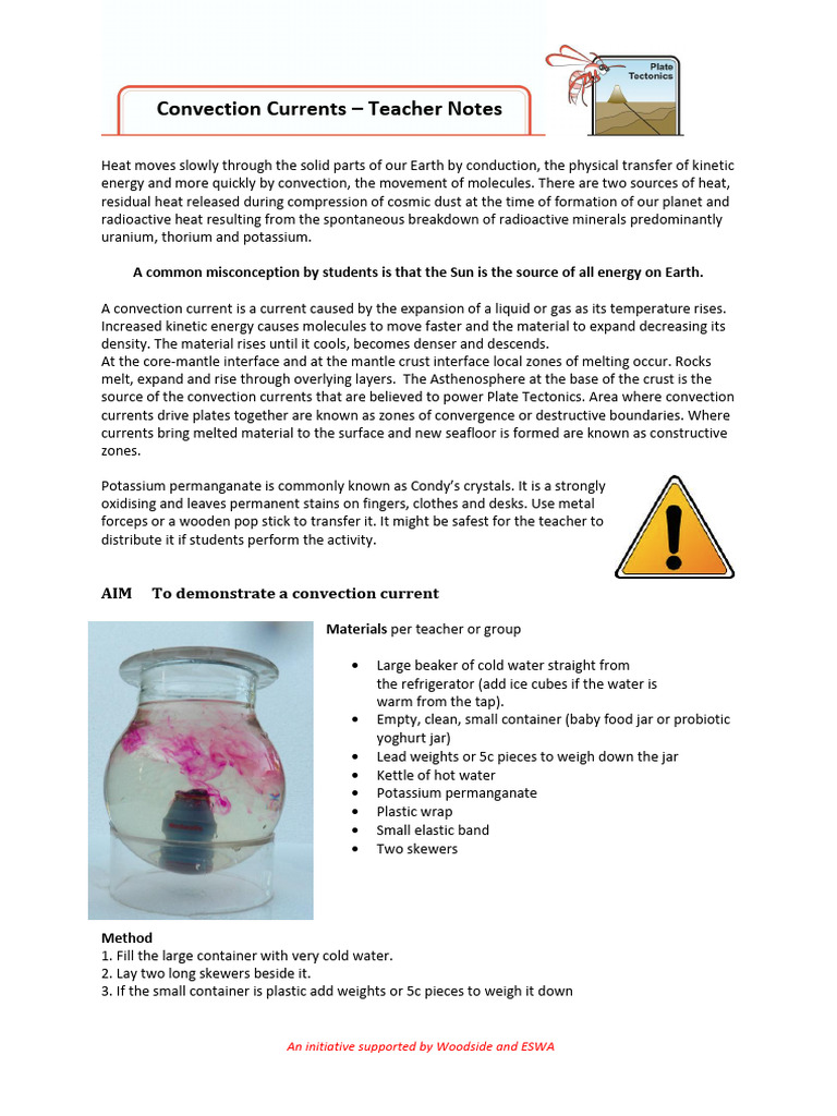 Convection Currents Pdf Convection Water