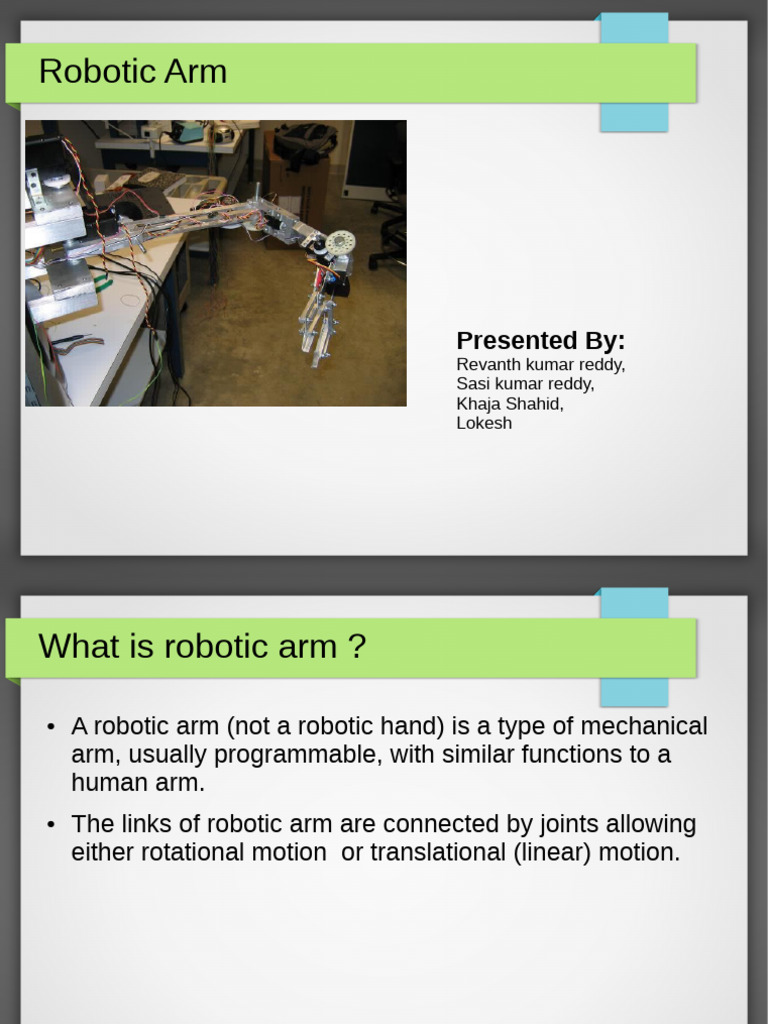 Robotic Arm | PDF