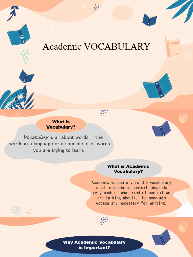 Meeting II - Academic Vocabulary | PDF | Vocabulary | Business Economics