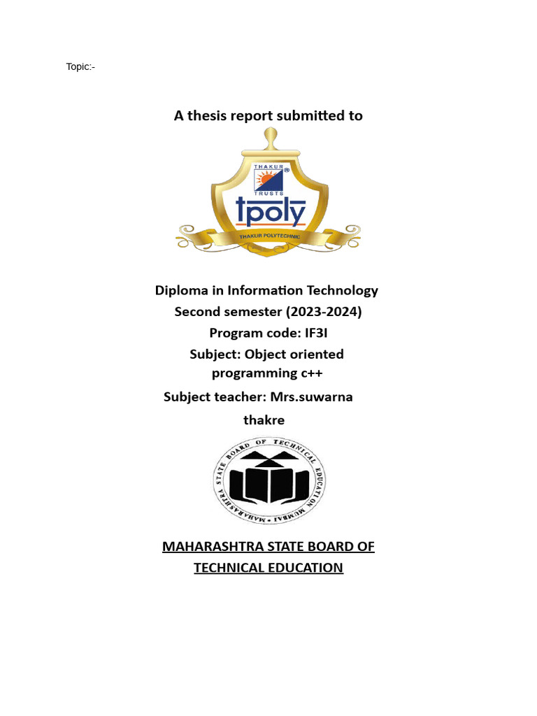 3rd Sem Project | PDF