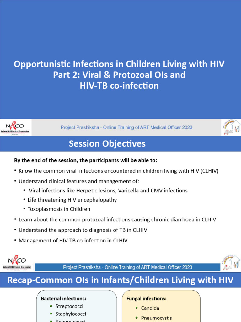 8.3 Opportunistic Infections in Children Living With HIV Part 2 - Viral ...