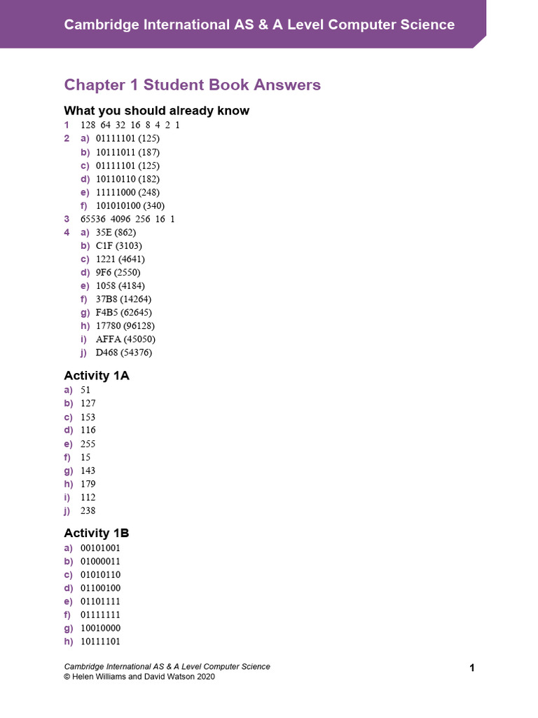 Computer Science Answers | Download Free PDF | Random Access Memory | Computer Data Storage