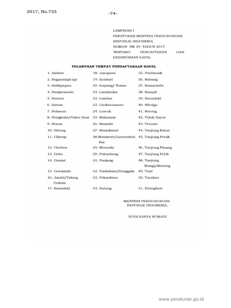 Permen Hub PM39 2017 L1 | PDF