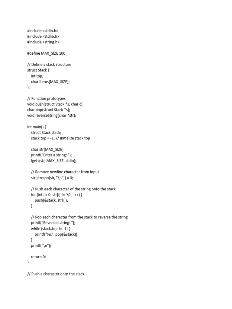 Stack Inverse Explained | Download Free PDF | String (Computer Science) | Computer Program