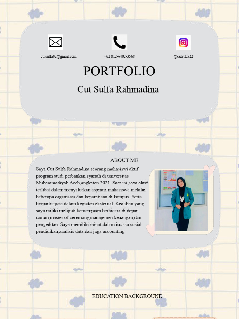 Portfolio Cut Sulfa Rahmadina | PDF | Seni
