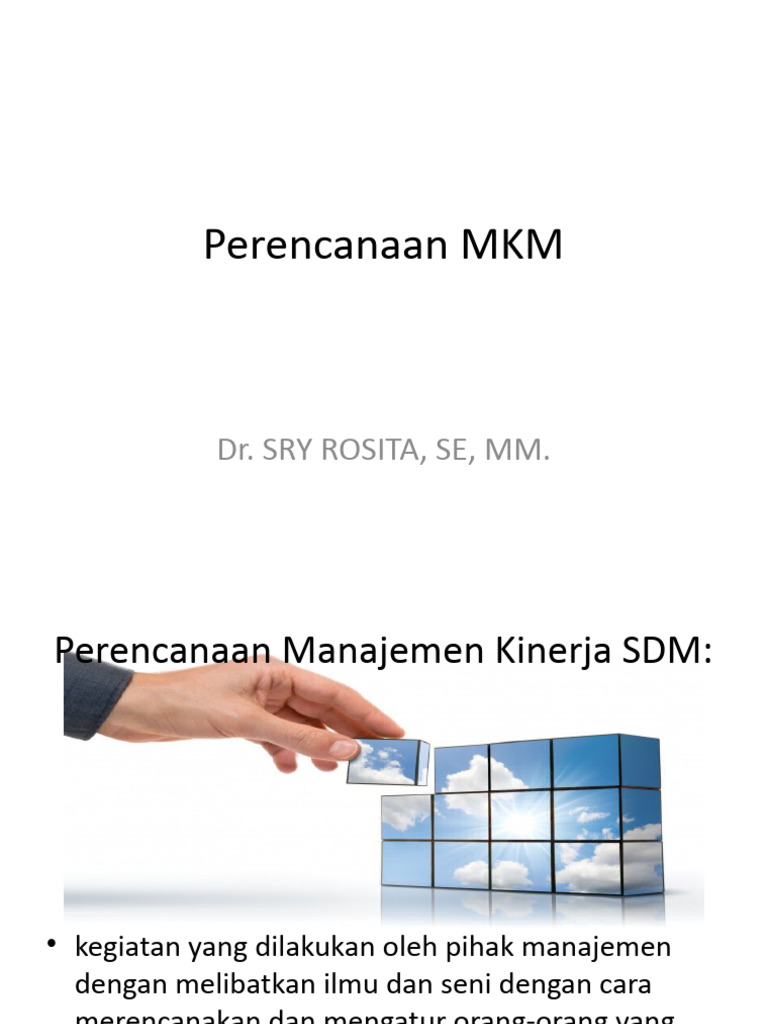 Perencanaan MKM | PDF | Bisnis