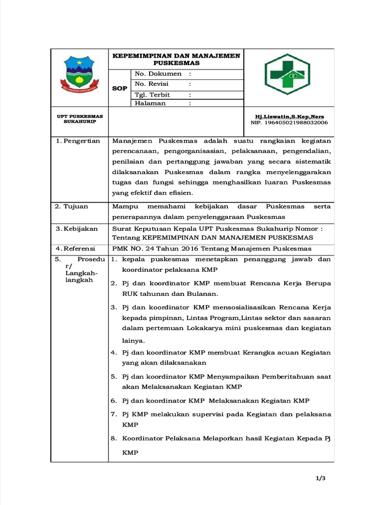 PDF 122 B Sop KMP - Compress | PDF