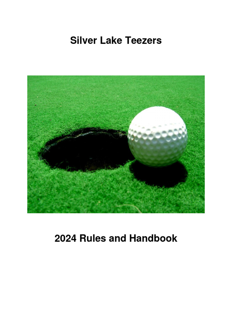 Teezers 2024 Handbook | PDF | Par (Score) | Golf Course