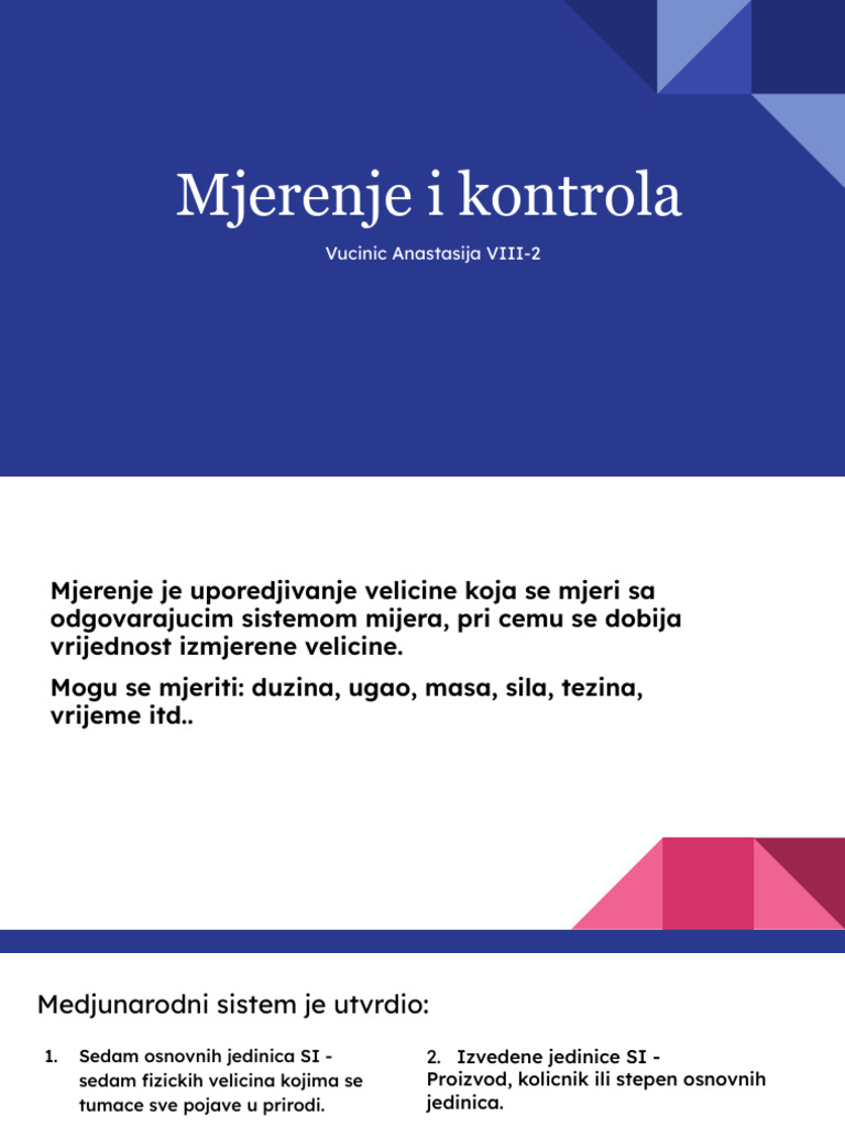 Mjerenje I Kontrola | PDF