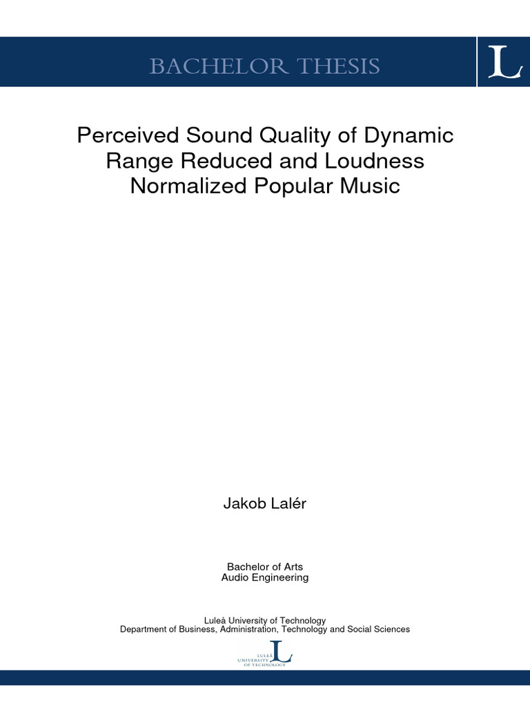 FULLTEXT02 | Download Free PDF | Sound Production Technology | Sound Technology