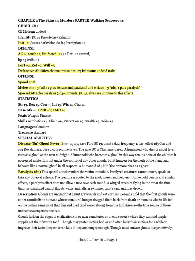 Chapter 2 Part 3 Encounters | PDF