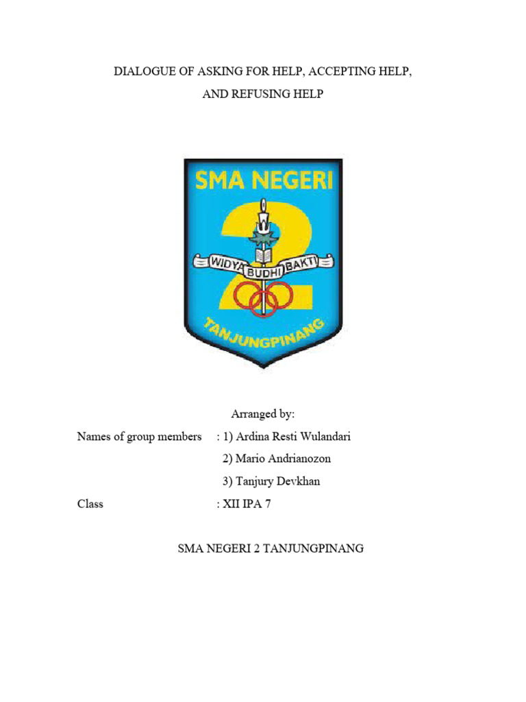 Dialogue of Asking For Help | PDF