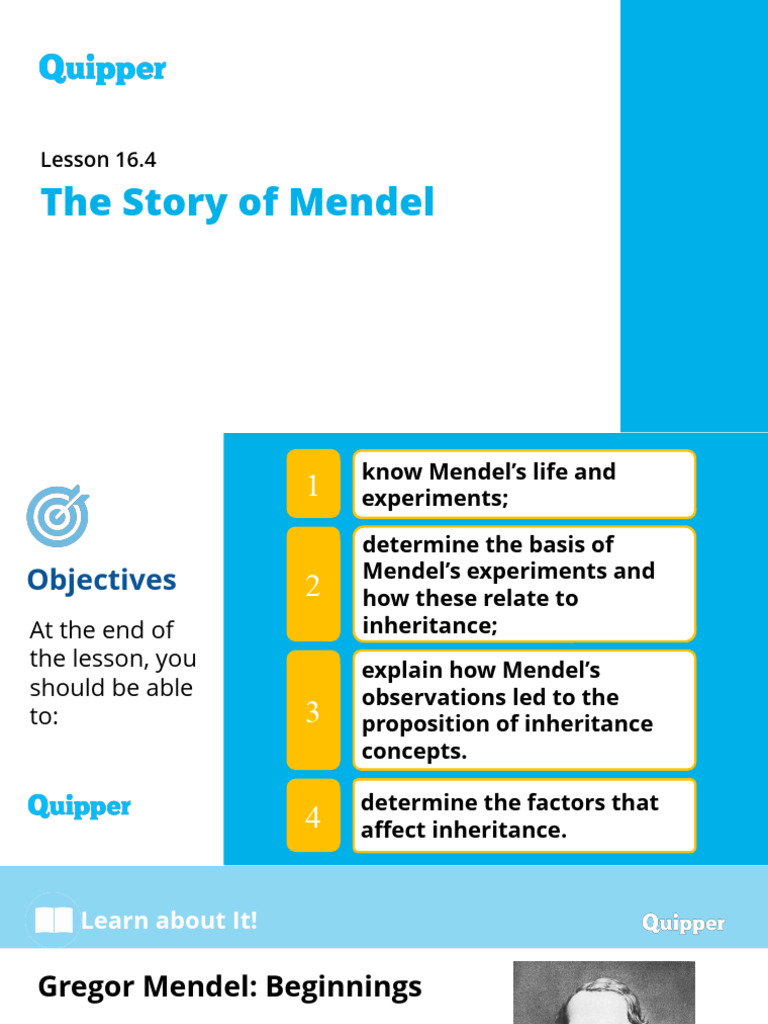 Science 8 16.4 The Story of Mendel | PDF | Heredity | Dominance (Genetics)