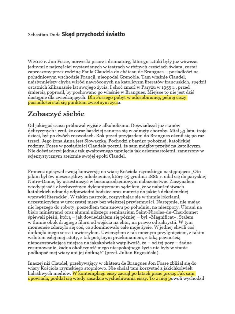 Sebastian Duda Fosse | PDF