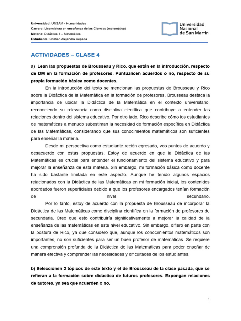 Cepeda Clase4 | PDF | Enseñando | Maestros