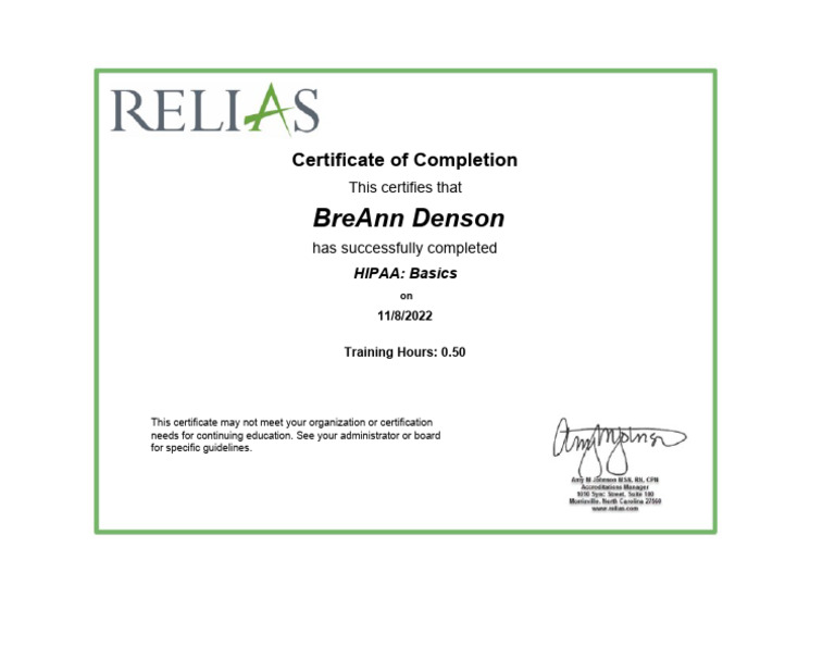 Certificateofcompletion | PDF