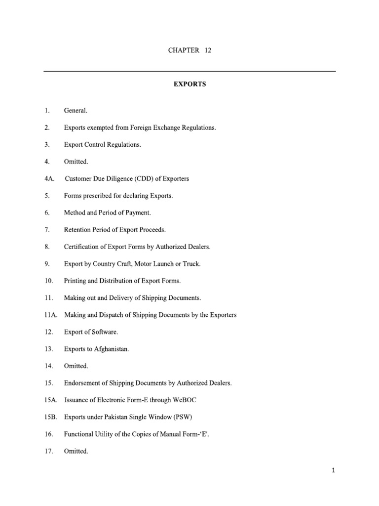 Chapter 12 Import Export PDF | PDF