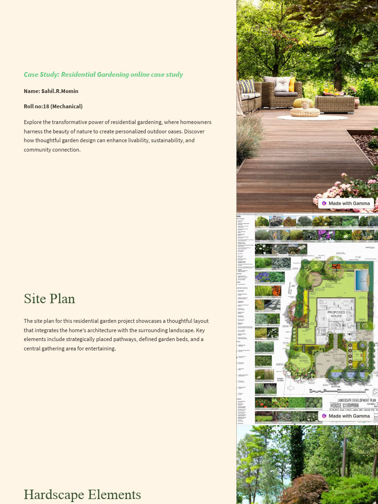 Residential Garden Case Study Insights | PDF | Gardens | Botany