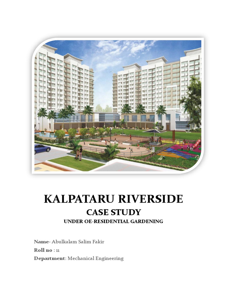 Kalpataru Riverside Case Study | Download Free PDF | Trees | Plants