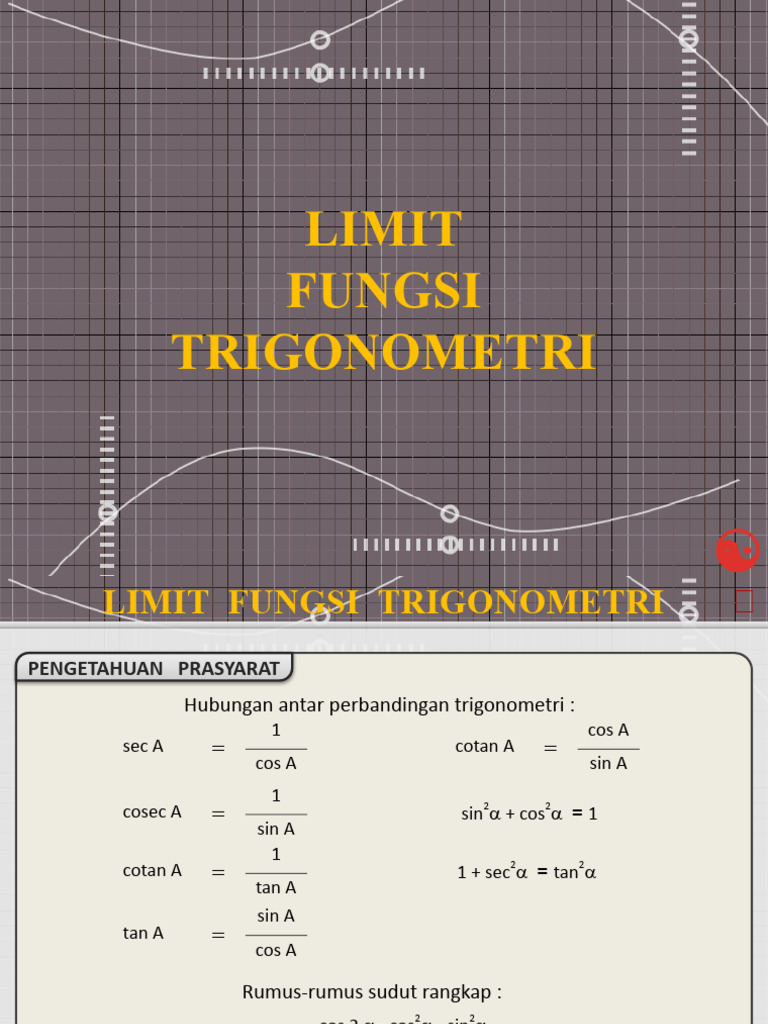 Limit Fungsi Trigonometri | PDF