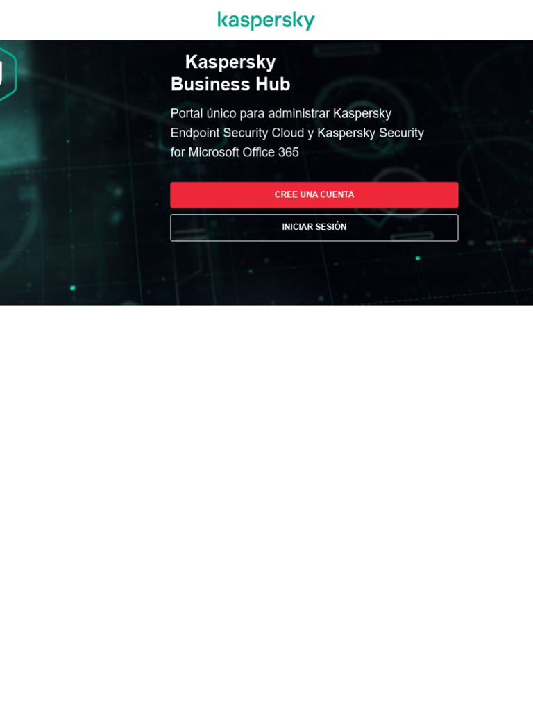 Kaspersky Business Hub | PDF | Computación en la nube | Microsoft