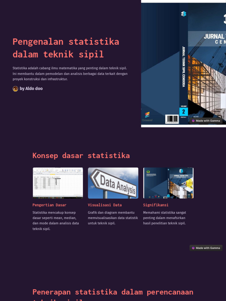 Pengenalan Statistika Dalam Teknik Sipil | PDF | Komputer