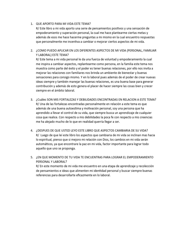 Empoderamiento Personal Inca | PDF