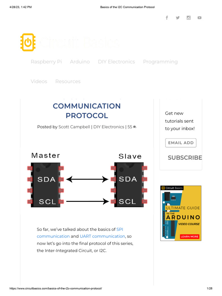 Basics of The I2C Communication Protocol | PDF | Information And Communications Technology ...