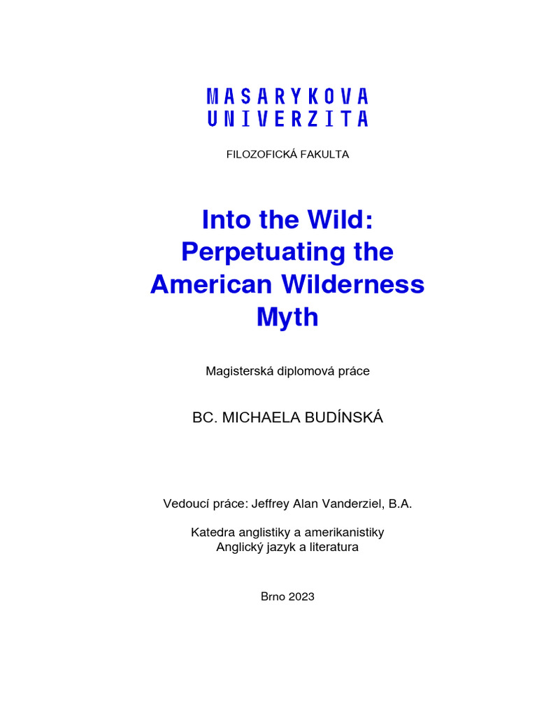 Into The Wild Final Version | PDF | Wilderness