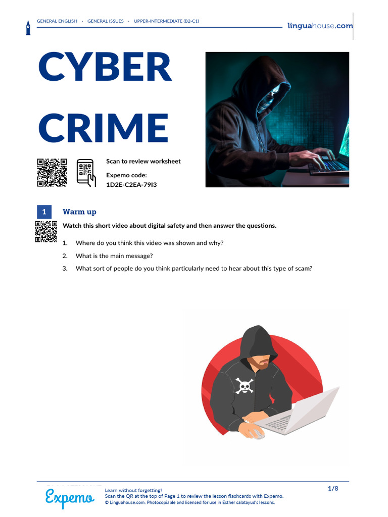 Understanding Cyber Crime: A B2-C1 Guide | PDF | Cybercrime | Phishing