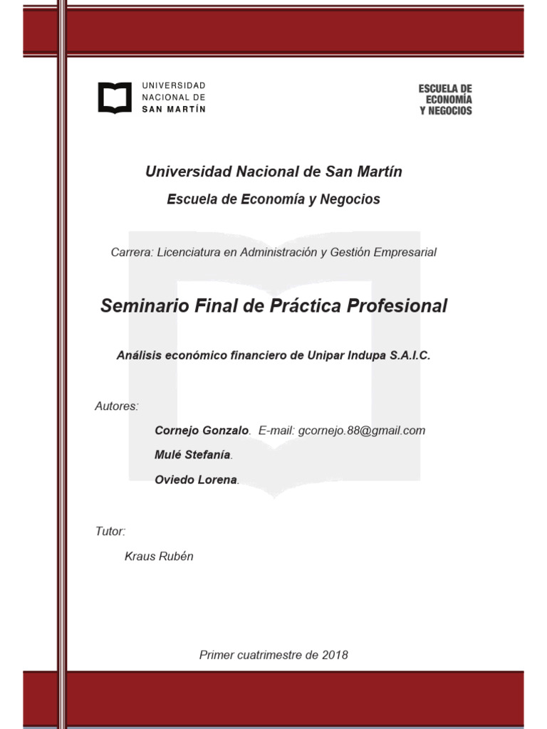 Analisis Financiero Unipar Indupa | PDF | El plastico | Bancos