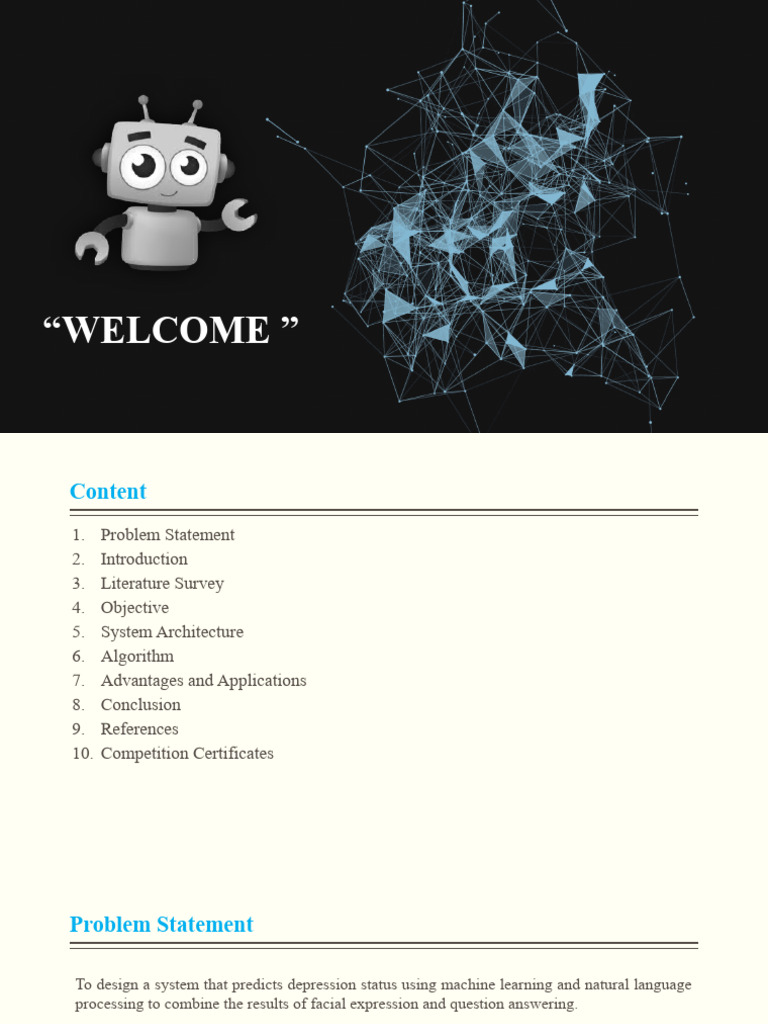 Depression Detection Presentation Pdf Major Depressive Disorder