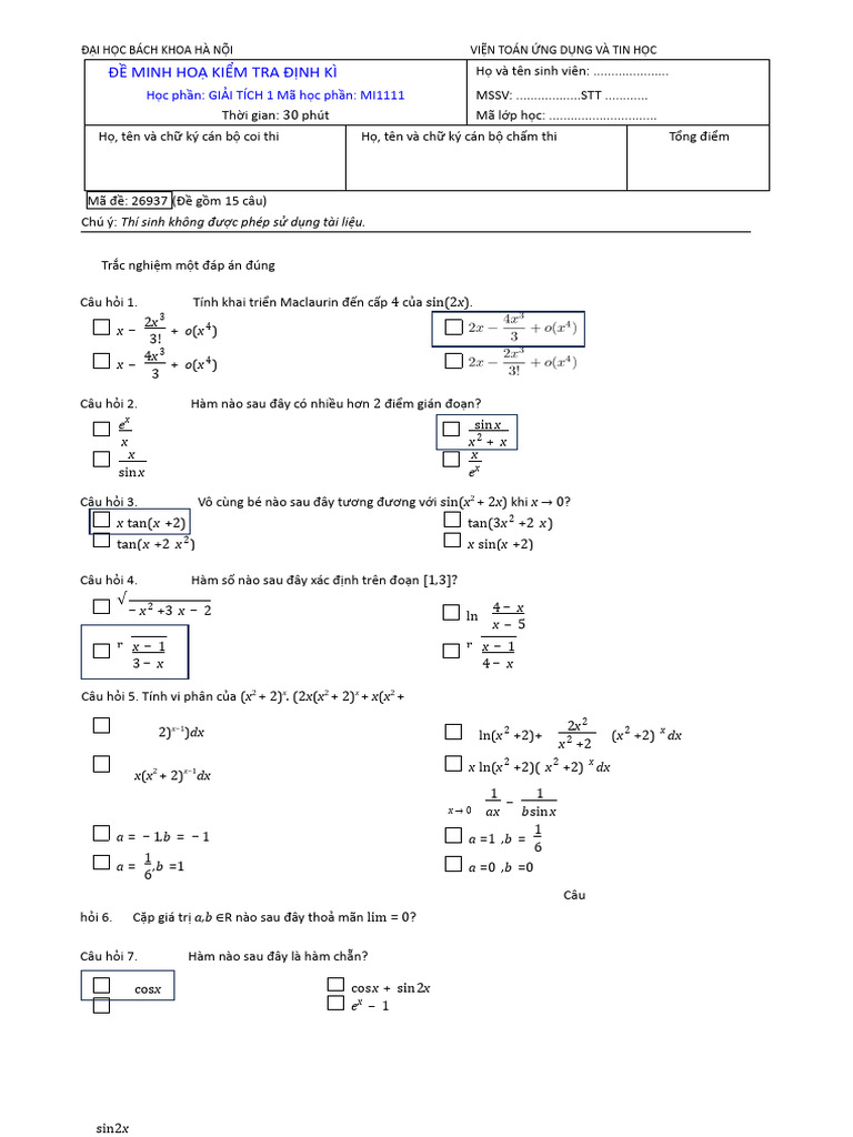 De Minh Hoa GT1 | PDF